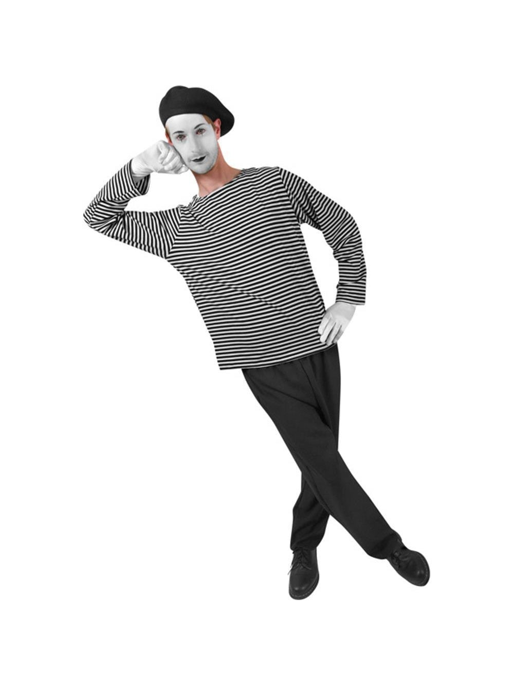Adult French Mime Costume – Masquerade